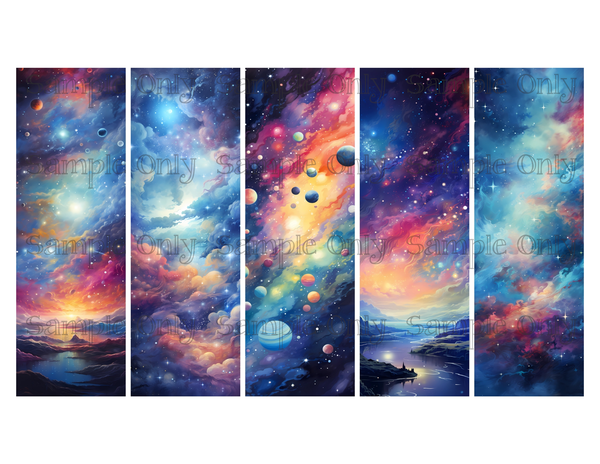 Galaxy Bookmark Set 02 Printed Water Soluble Image Transfer Sheet For ...